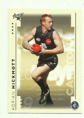 2003 afl SELECT XL CARLTON ADRIAN HICKMOTT # 212 CARD | eBay Australia
