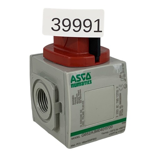 ASCO Numatics G652A3M04011700 Isolation Valve Valve | eBay