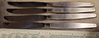 Oneida Community Stainless Frostfire 4 Dinner Knives 9" | eBay