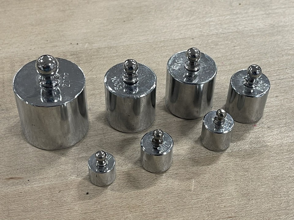 Set of Calibration Weight Kits 7 Pieces 200 G 2x 100 G 50 G 2x 20 G 10 ...