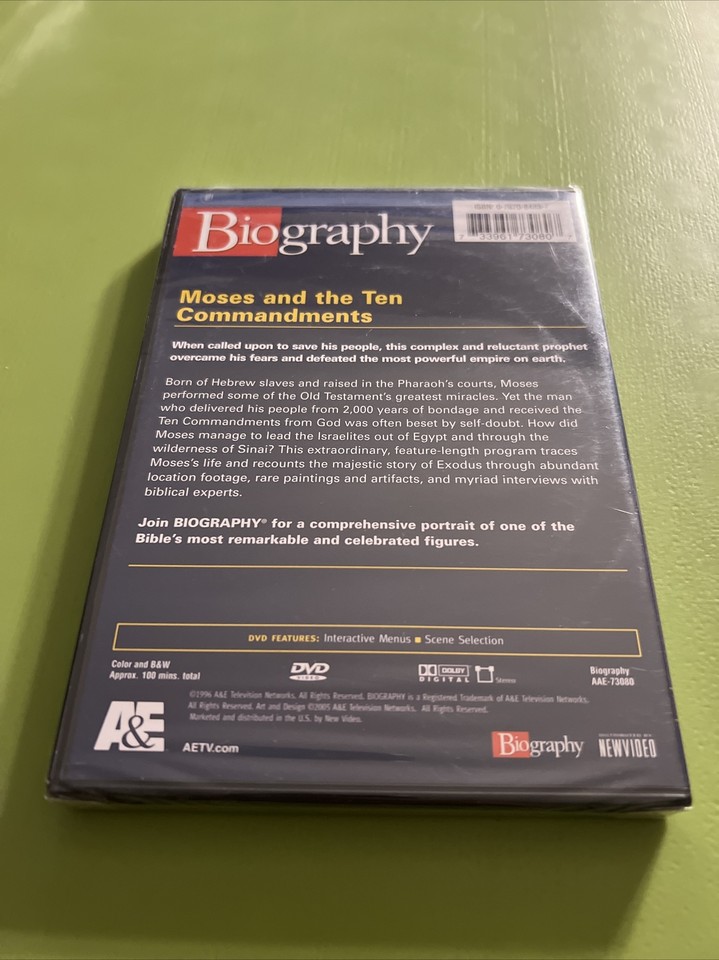 Biography: Moses (DVD) 733961730807| eBay