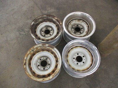 SET OF 4 1971-87 CHEVY C10 TRUCK 5 ON 5 15X8 GM ORIGINAL TRUCK RALLYS ...