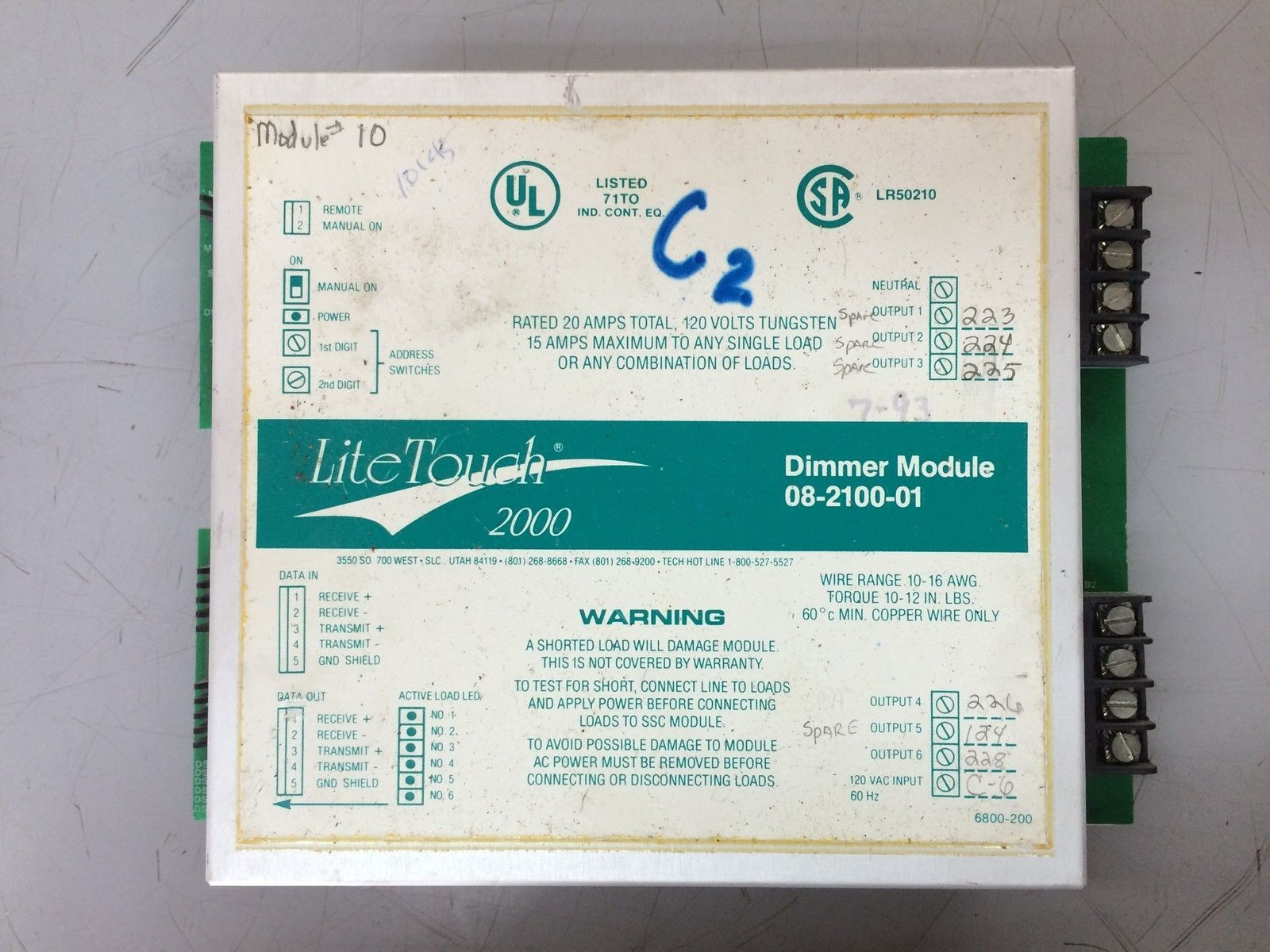 Lite Touch 2000 Dimmer Module 08-2100-01, US Seller, Free Shipping | eBay