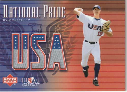 2003 Upper Deck National Pride Memorabilia #KSL Kyle Sleeth Jersey | eBay