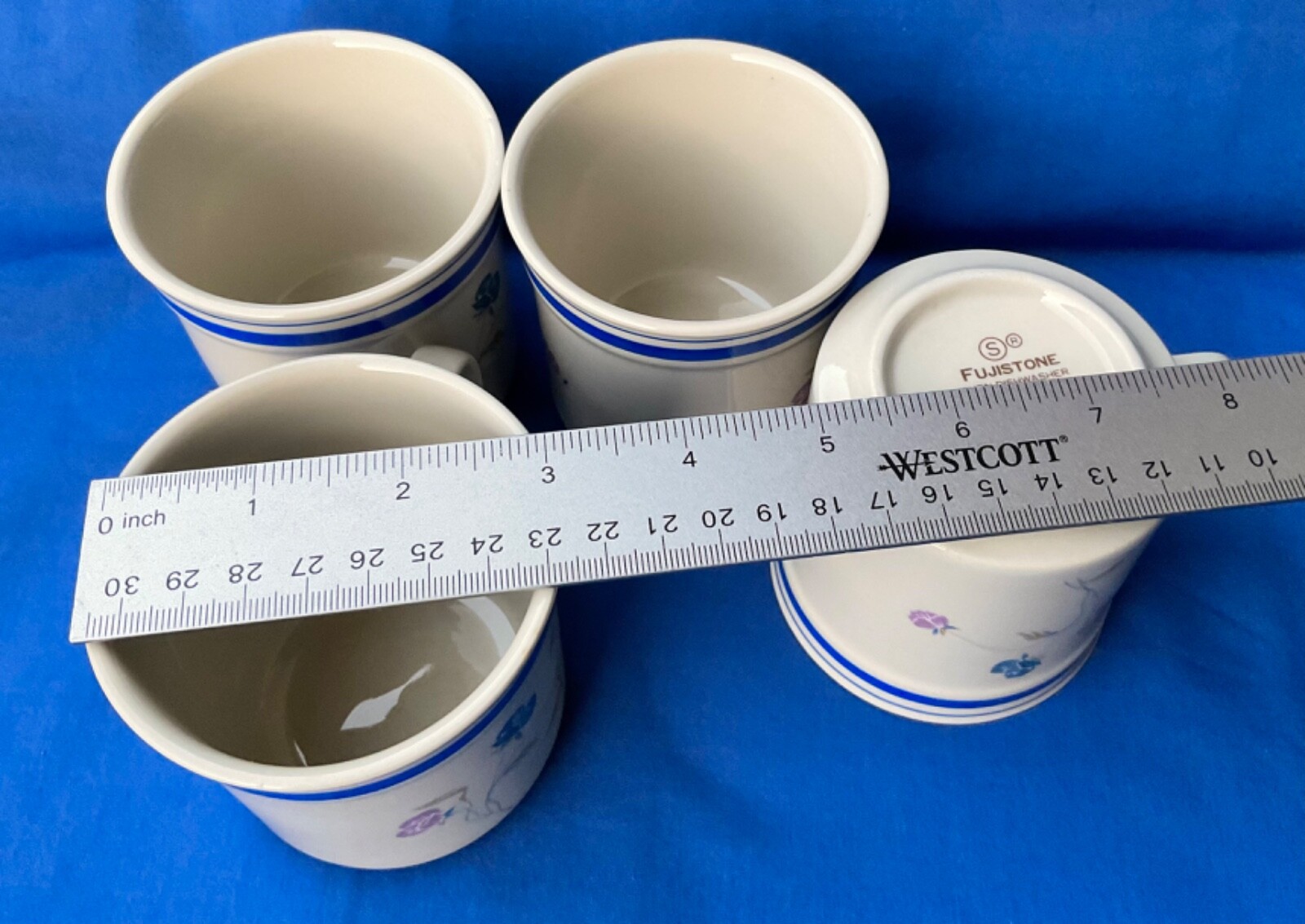 4 Pc. Fujistone Dancing #8491 Oven Dishwasher Microwave Safe Coffee ...