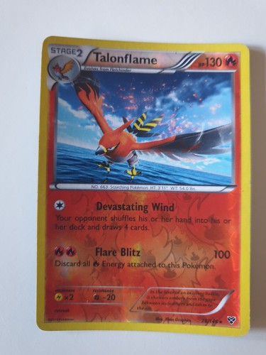 Pokemon Card - Talonflame 28/146 Reverse Holo Rare XY Set HP | eBay ...