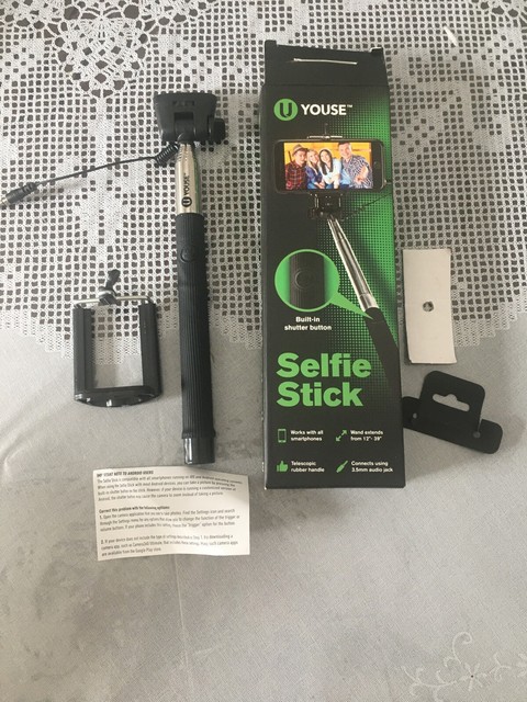 U Youse Selfie Stick Black Handle Extendable for sale online | eBay