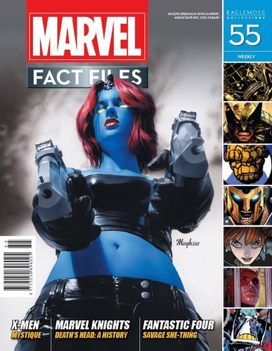 Marvel Fact Files #55, Eaglemoss, Mystique, Wolverine, Daredevil, Ares ...