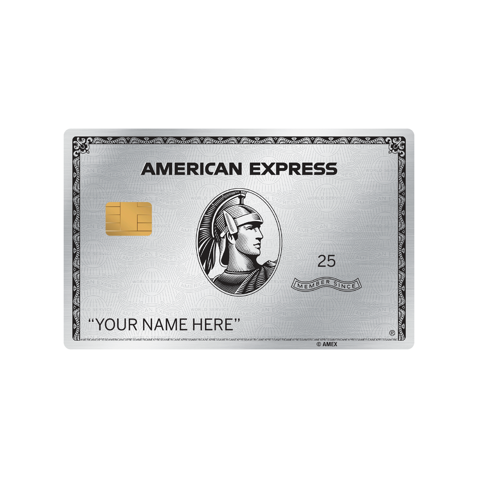 Custom AMEX Card Skin (3-Pack) Gold, Platinum, Black | Personalized ...