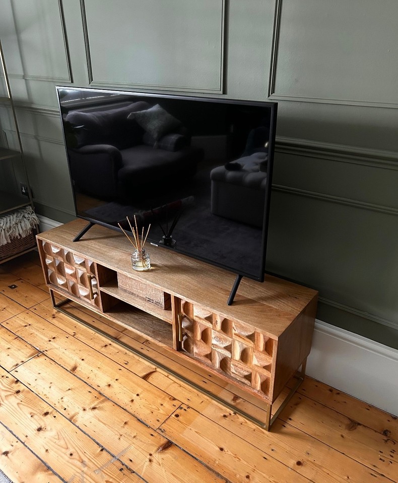Hand crafted TV stand | eBay UK