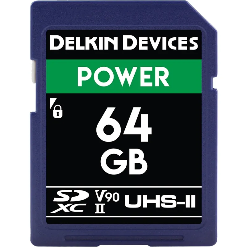 DELKIN Power 64GB SD SDXC UHS-II Memory Card – 300Mb/S Read, 250Mb/S ...