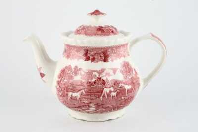 Adams - English Scenic - Pink - Teapot - 5573G | eBay UK