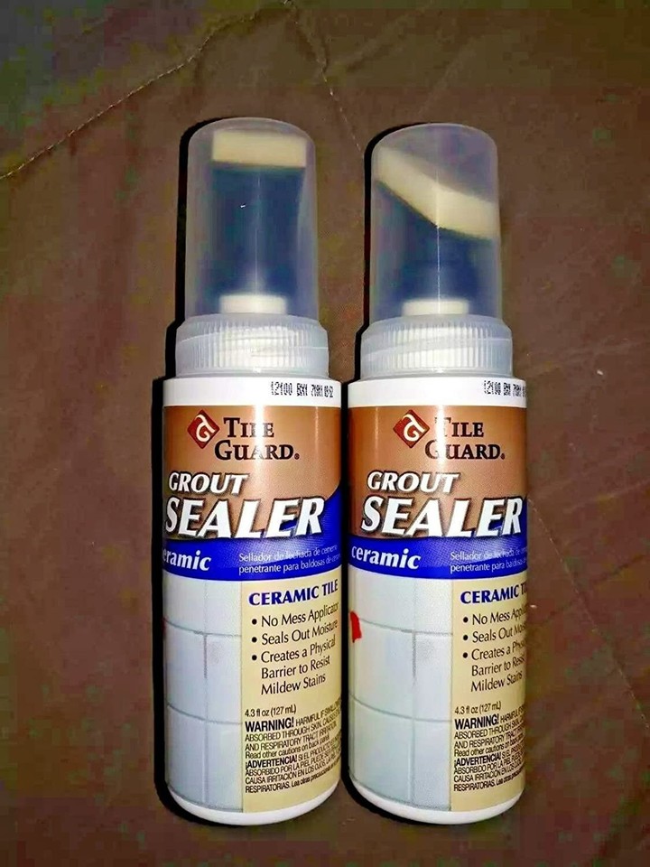 2X Tile Guard Grout Sealer Ceramic Tile No Mess ~ Seals Out Moisture 4. ...