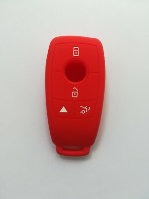 Red Key Cover for 2017-2021 Mercedes-Benz A C E S CLA CLS GLA GLB GLC ...