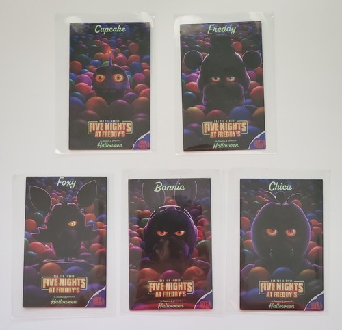 Five Nights At Freddy's (Full Set) 5 Promo Cards FNAF Exclusive Dave ...