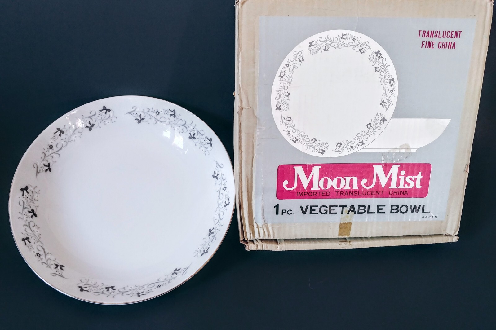 Vintage Moon Mist Fine China Of Japan 9" Vegetable Serving Bowl W/ Box ...