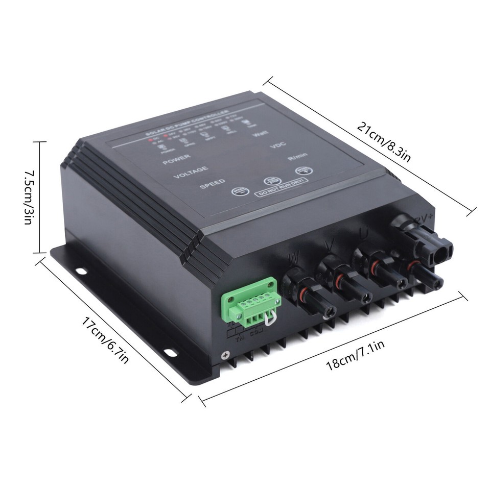 3" MPPT Controller Screw Solar Water Pump Deep Well Submersible Bore ...