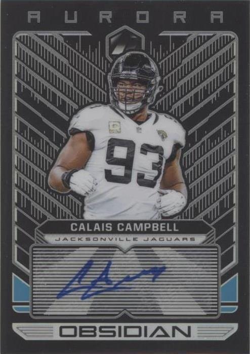 2019 Panini Obsidian - Aurora Autographs Calais Campbell #AA-CCA /75 ...