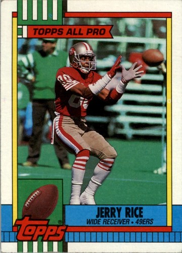 1990 Topps #8 Jerry Rice All Pro San Francisco 49ers NFL HOF | eBay