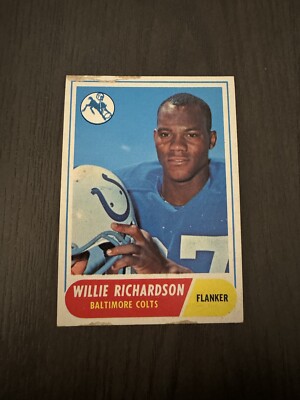 1968 Topps #152 WILLIE RICHARDSON Baltimore Colts Football Card Rookie RC | eBay
