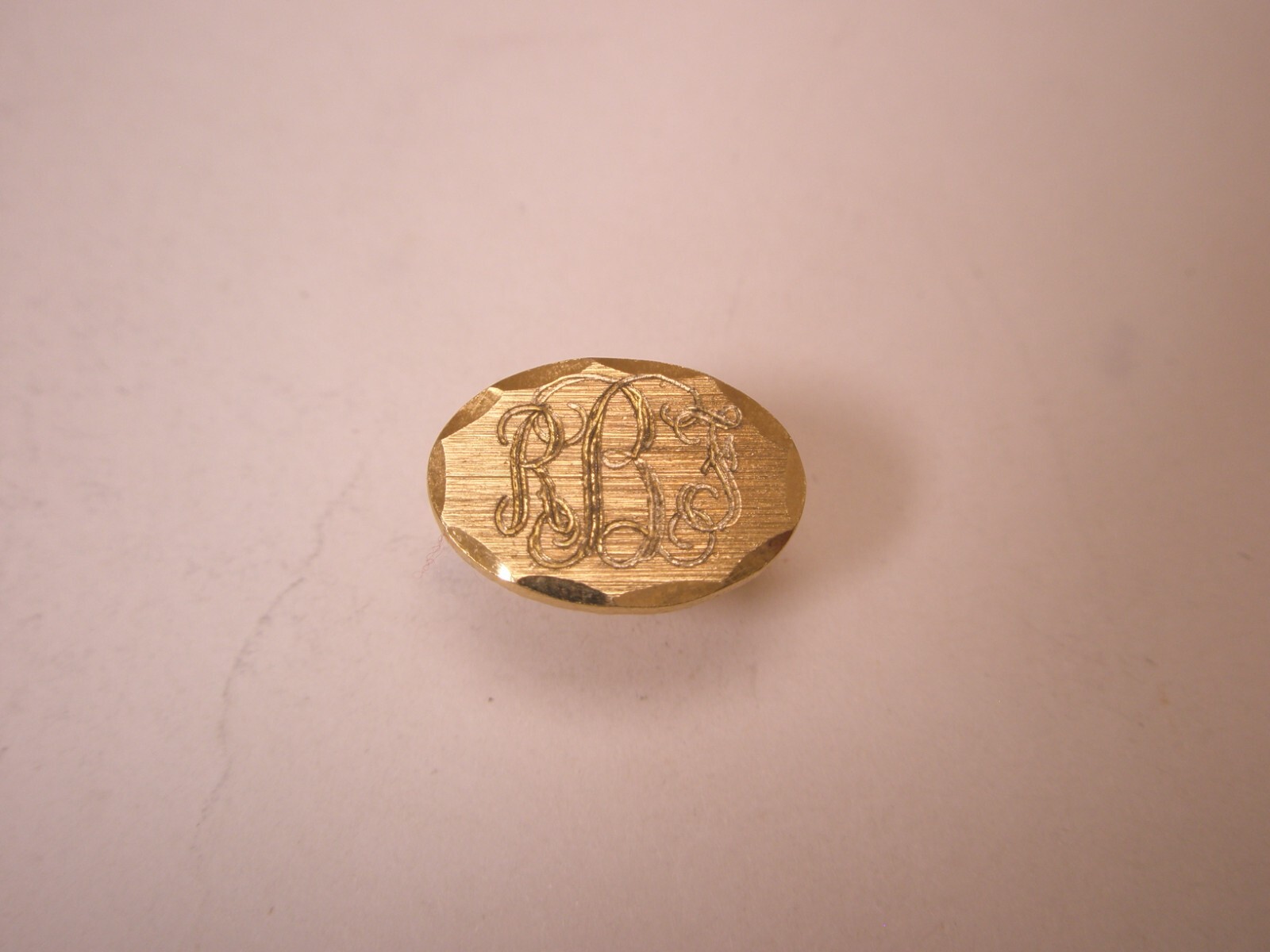 RBF Engraved Monogram Initial Letter Font Vintage Tie… - Gem