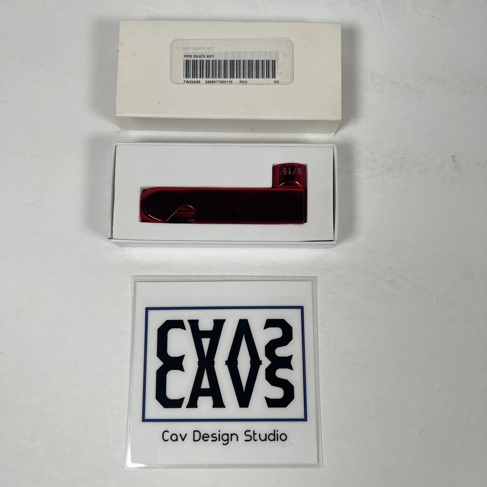 Supreme Pipe Skateboard Key Skate Tool FW20 - Brand New - Red Polished ...