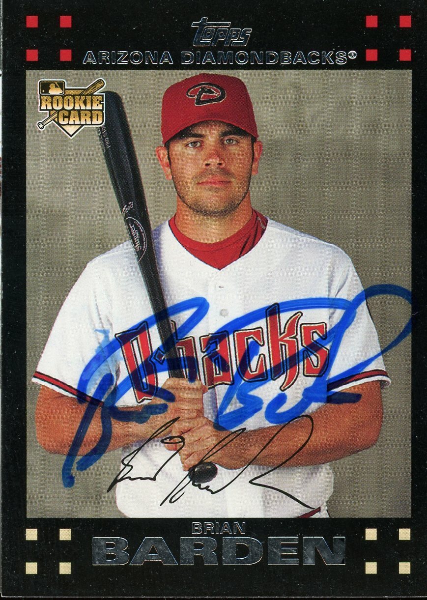 2007 Topps BRIAN BARDEN Signed Card autograph AUTO CARDINALS DBACKS RC ...