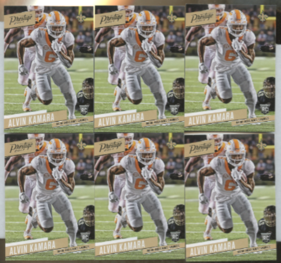 6 2017 ROOKIE ALVIN KAMARA CARD 349 RC PRESTIEGE ROOKIE lot of SIX | eBay