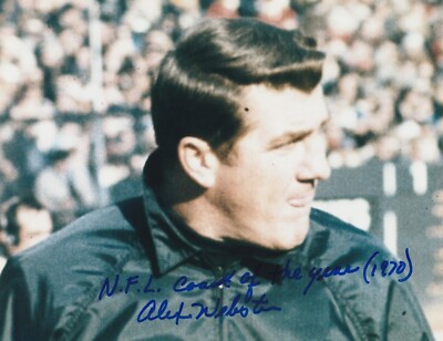 ALEX WEBSTER NEW YORK GIANTS NFL COACH OF THE YEAR 1970 ACTION SIGNED ...