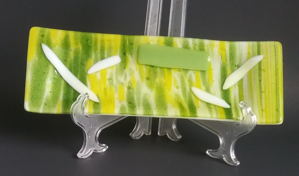 Fused Dichroic Glass Plate Platter Tray | eBay