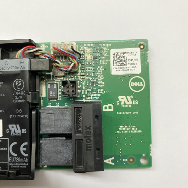 1M71J Dell Perc H740P SAS 12Gb/S Acht Port Raid Controller-W / 8GB ...