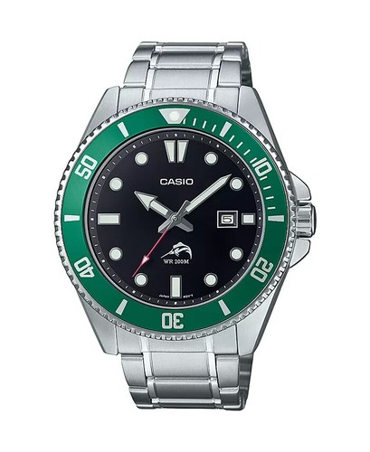 CASIO MDV106DD-1A3V Mens DURO 200M ALL METAL w Date Analog Sport Dive ...