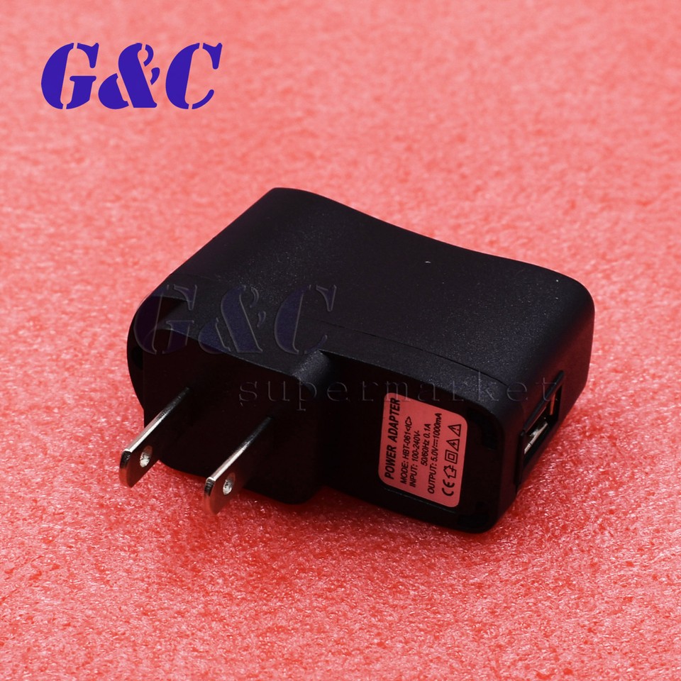 AC 100-240V USB Power supply Port DC 5V 1000mA 1A US Plug Adapter USB ...