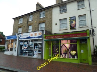 Photo 6x4 Twilight in Tonbridge (3) Shops in the High Street c2012 ...