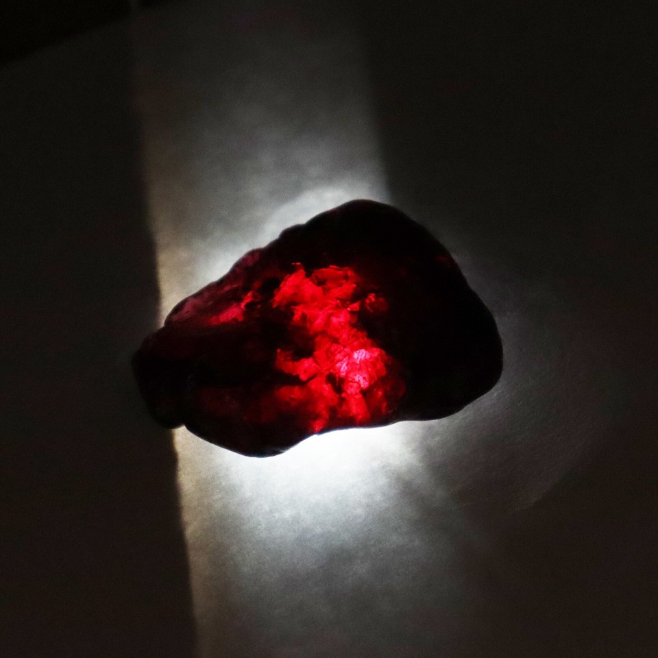 85 Ct Natural Red Ruby Earth Mined Rough CERTIFIED Red Ruby Loose ...