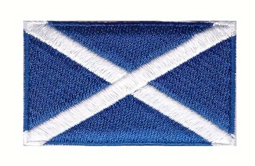 SCOTLAND FLAG Patch Embroidered Iron-On SCOTTISH EMBLEM ST ANDREWS CROSS SALTIRE | eBay