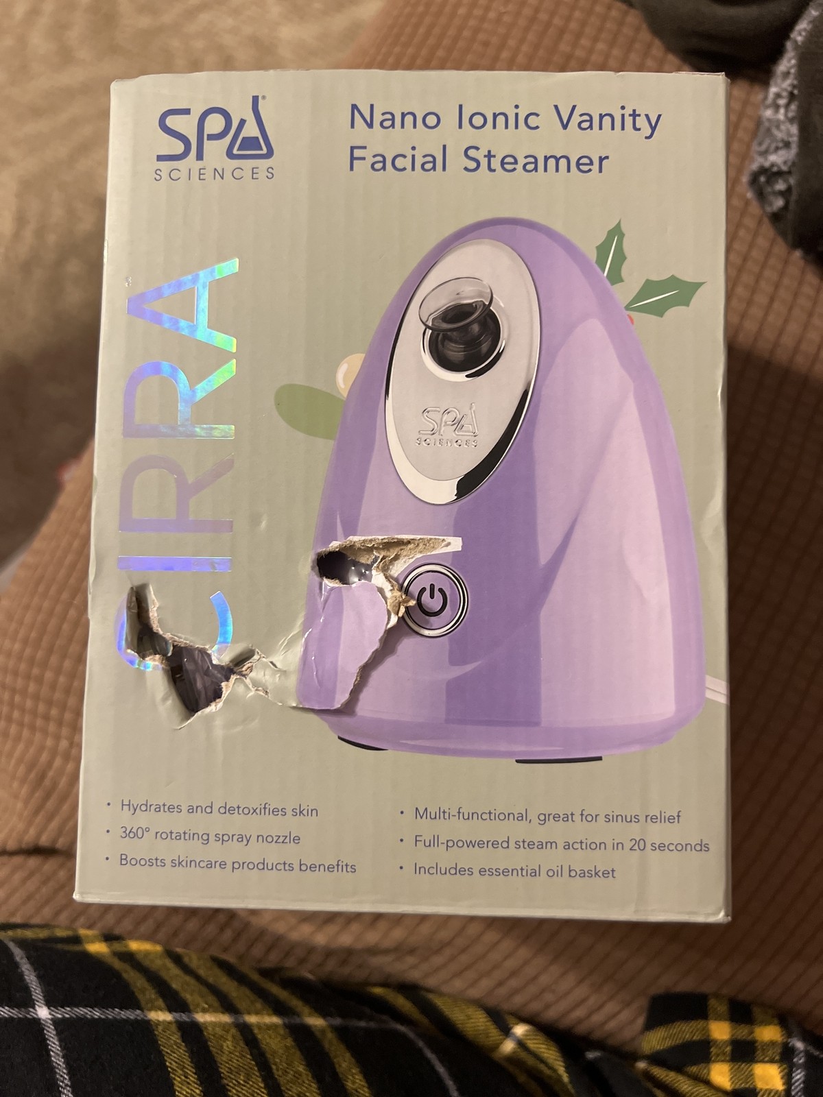 *Box damage Spa Sciences CIRRA Vanity Facial Steamer Optional ...