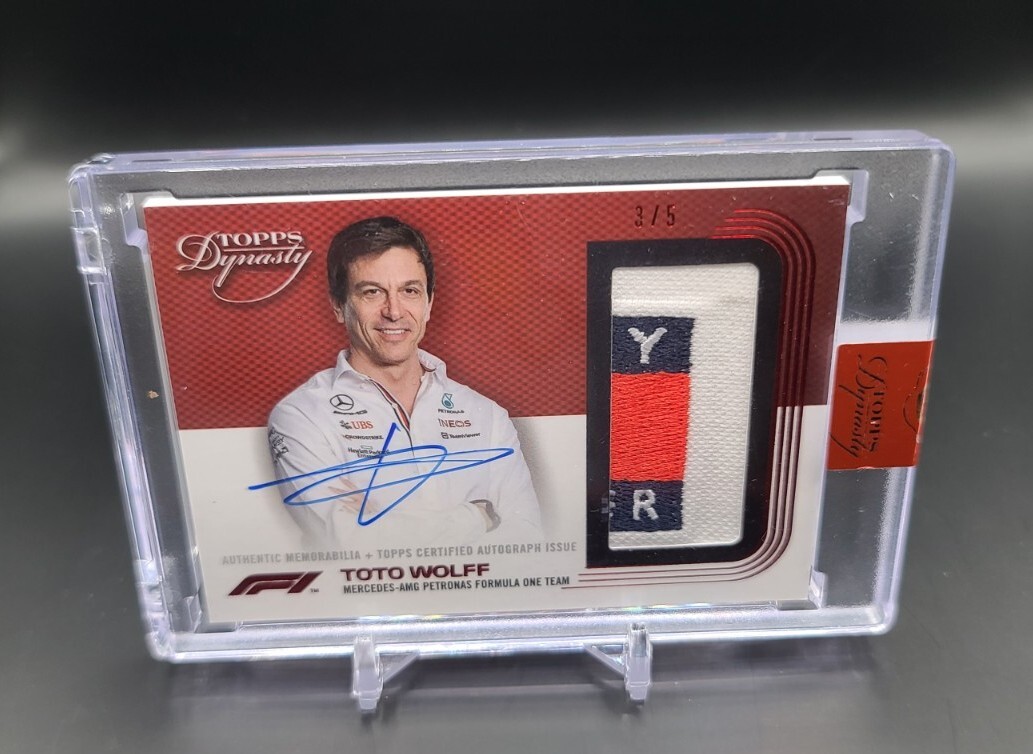 2022 TOPPS F1 DYNASTY TOTO WOLFF HILFIGER AUTOGRAPHED RELIC /5 #DAP ...