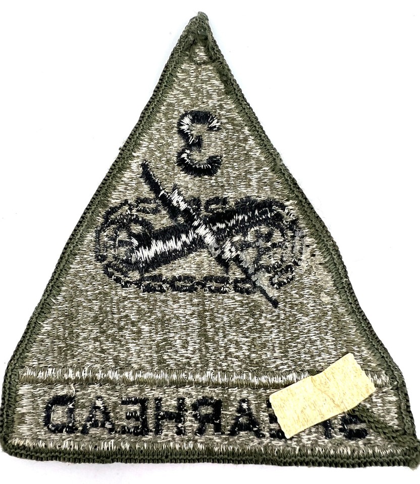 WW2 Patch Badge 3rd Armored Division Spearhead Embroidered 3.5x4.25in ...