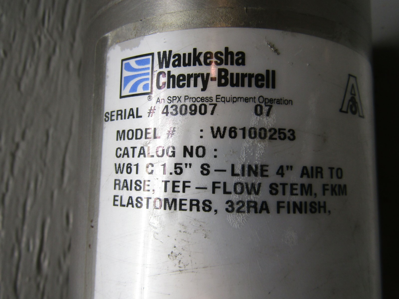SPX Waukesha W61 C 1.5" Valve W6100253 | eBay
