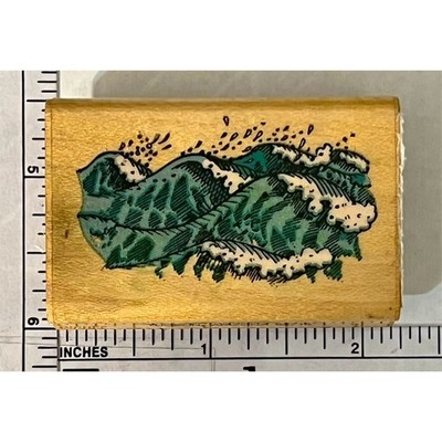 Stampendous Vintage Waves Ocean Surf Scene Wood Mounted Rubber Stamp | eBay