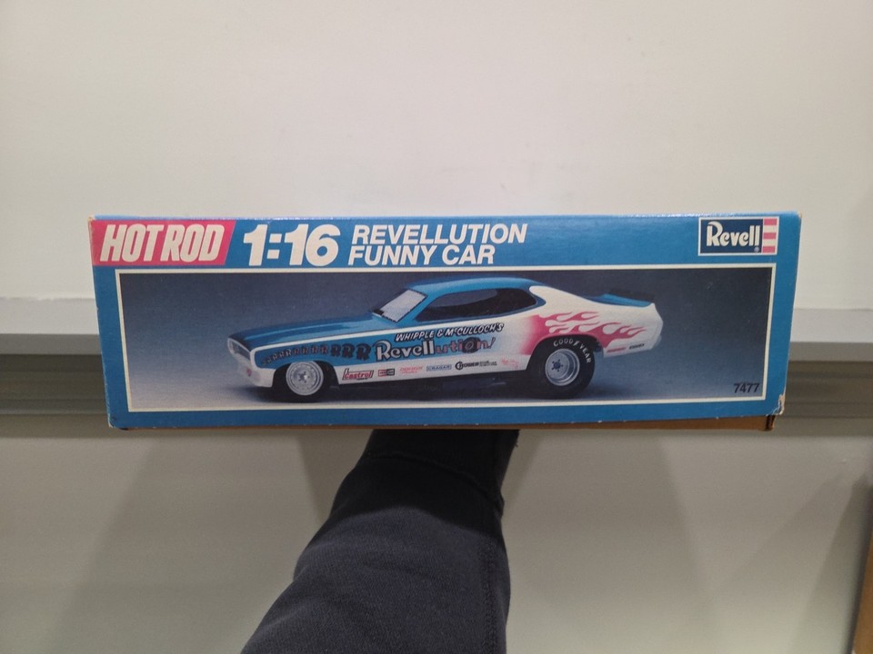 Revell Hot Rod 1:16 Scale Revellution Funny Car Model Kit 1987 RARE ...