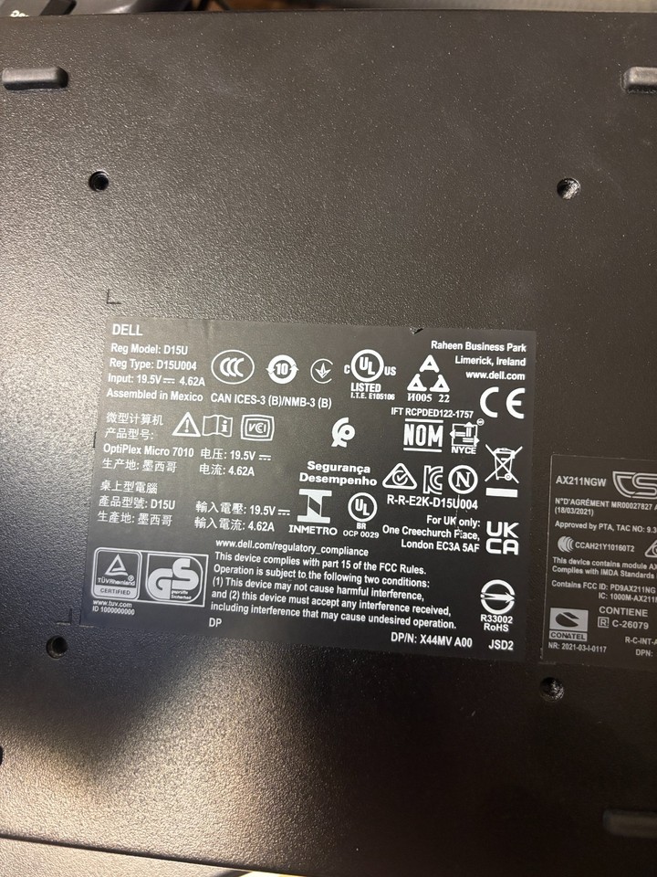 Dell OptiPlex 7010 Micro i5-13500T 4.60GHz 8GB RAM 256GB SSD MFF w ...