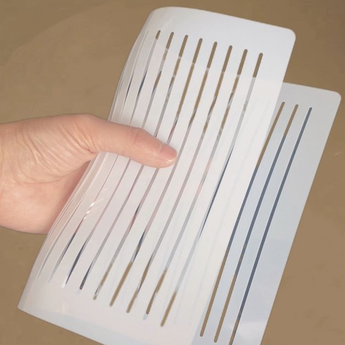 12 Pcs Straight Line Stencil Diy Drawing Template Envelope Addressing ...