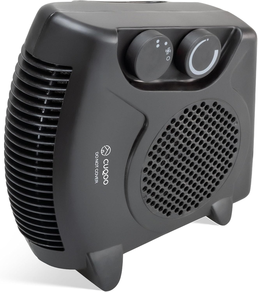 Powerful 2KW Fan Heater with Dual Heat Settings & Cool Function ...