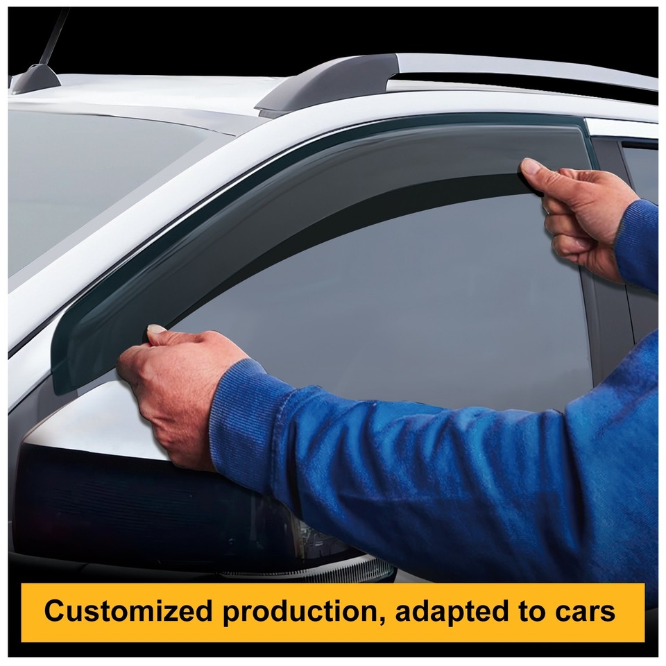 Smoke Tinted Wind Deflectors For Nissan Navara NP300 D23 2015-2025 ...