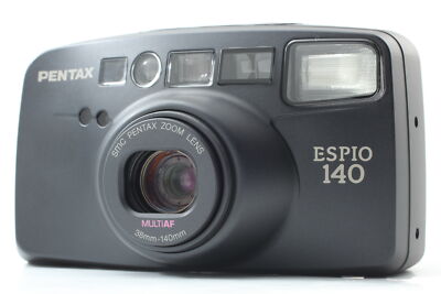 [Almost Unused] Pentax Espio 140 Point & Shoot 35mm Black Film Camera ...