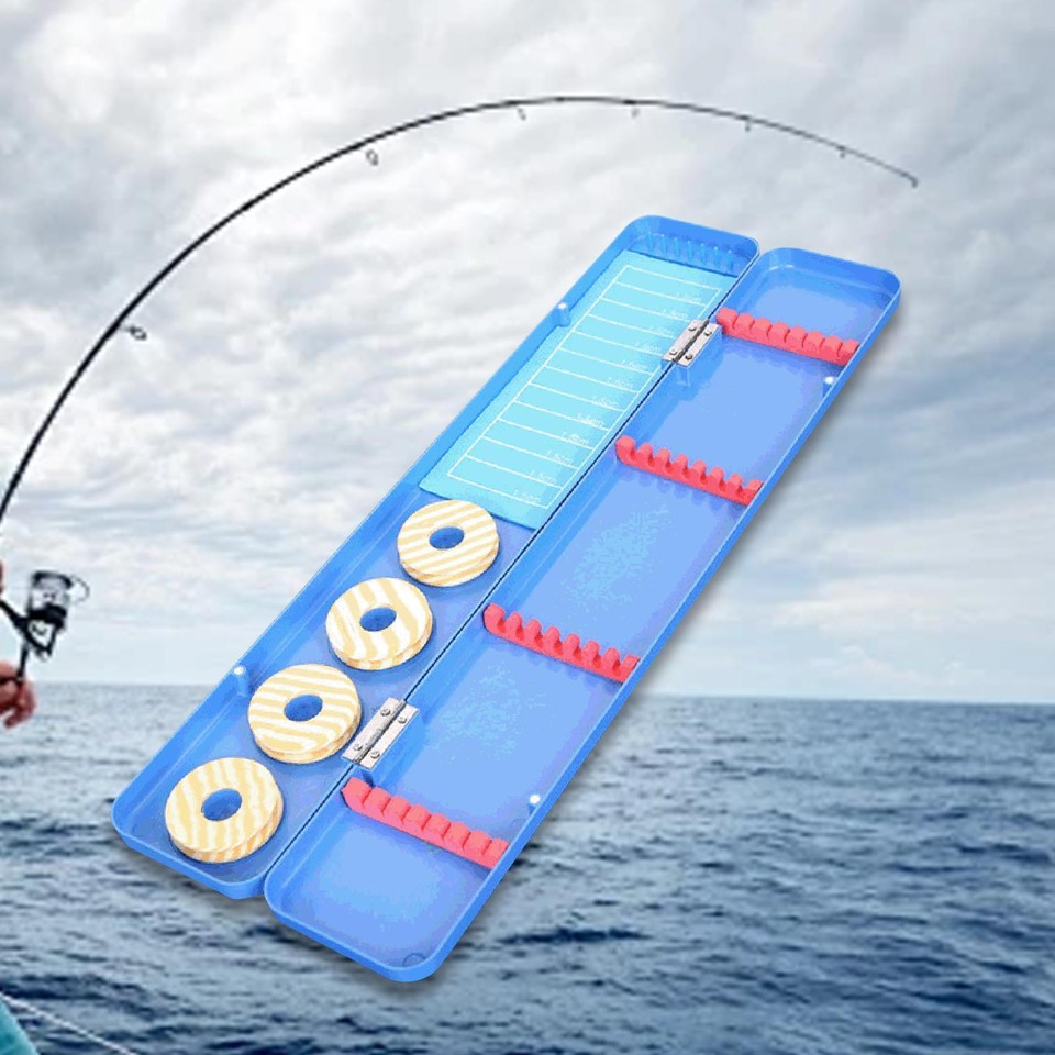 Fishing Tackle Float Box Organizer sub Line Hanging Column Spools Line ...