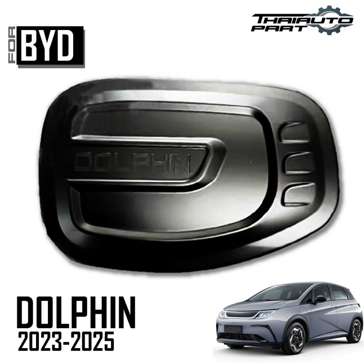 FIT BYD Dolphin 2023-25 EV Matte Black Fuel Tank Charge Port Lid ...