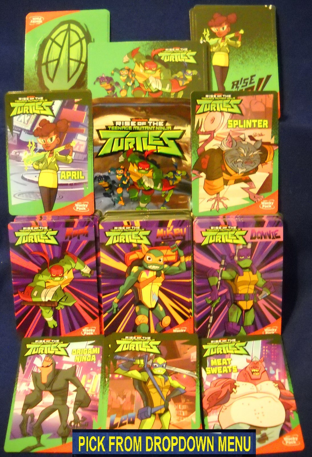 2018 Sonic Wacky Pack Rise Of The Teenage Mutant Ninja Turtles CARDs ...